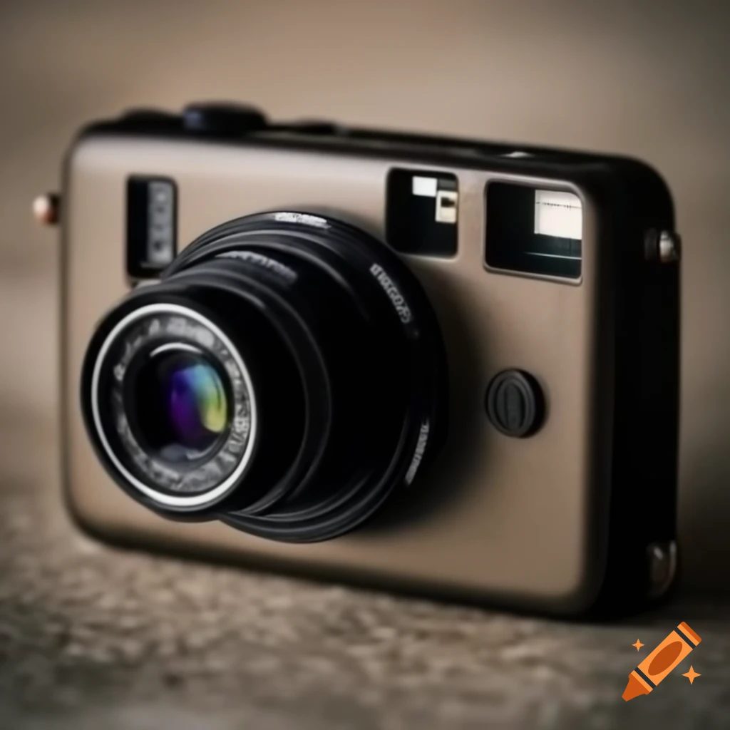 Compact vintage-inspired digital camera featuring ray-ban style and ...