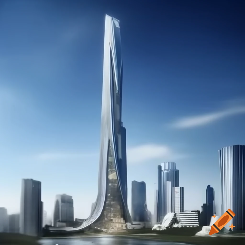 Futuristic skyscraper design on Craiyon