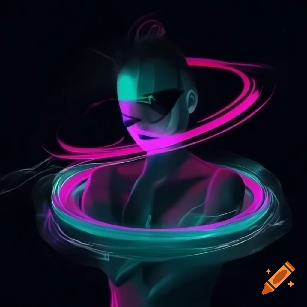 Futuristic minimalist digital avatar design for developer 'zephr0x ...