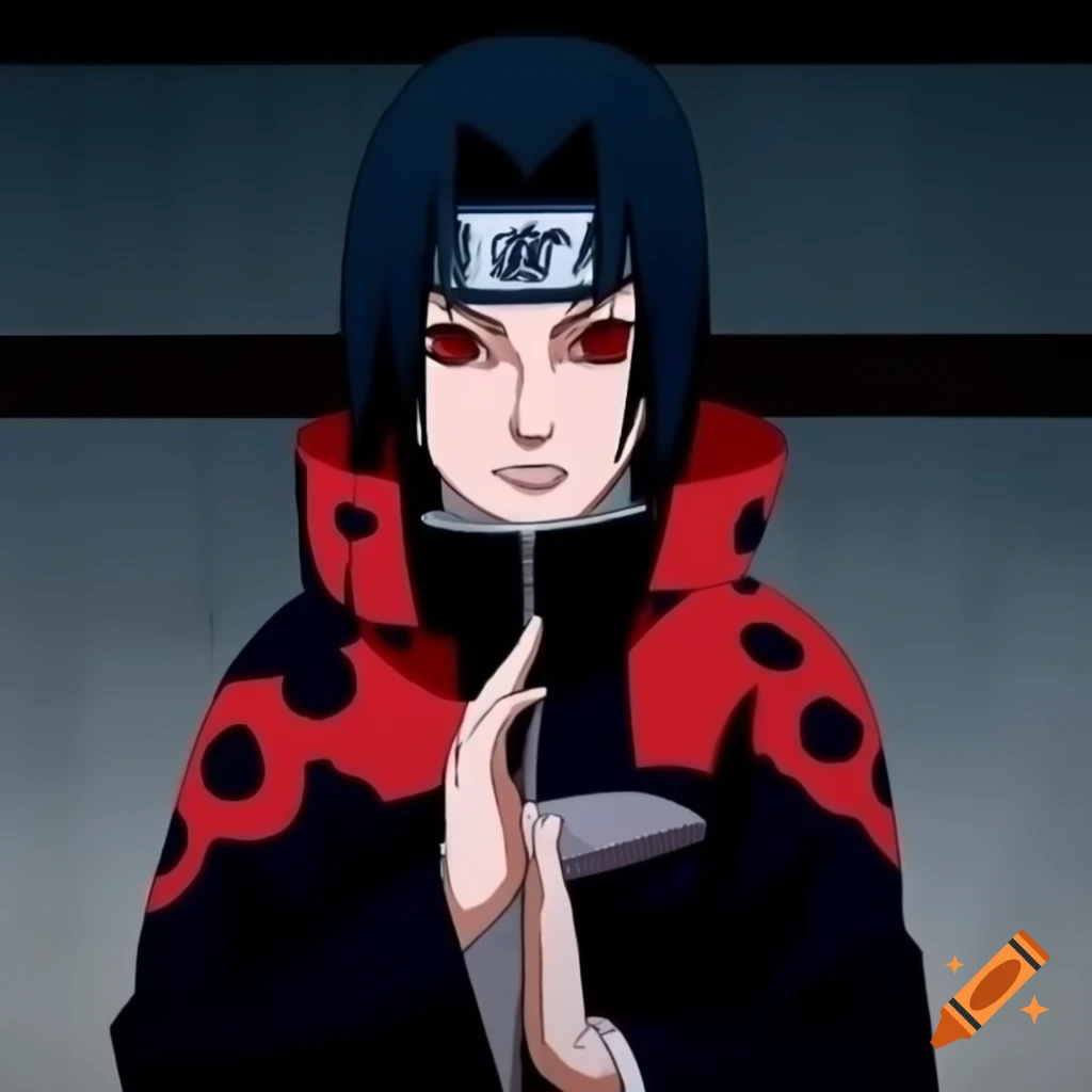 Itachi Uchiha as Crow Hashira from Demon Slayer anime on Craiyon