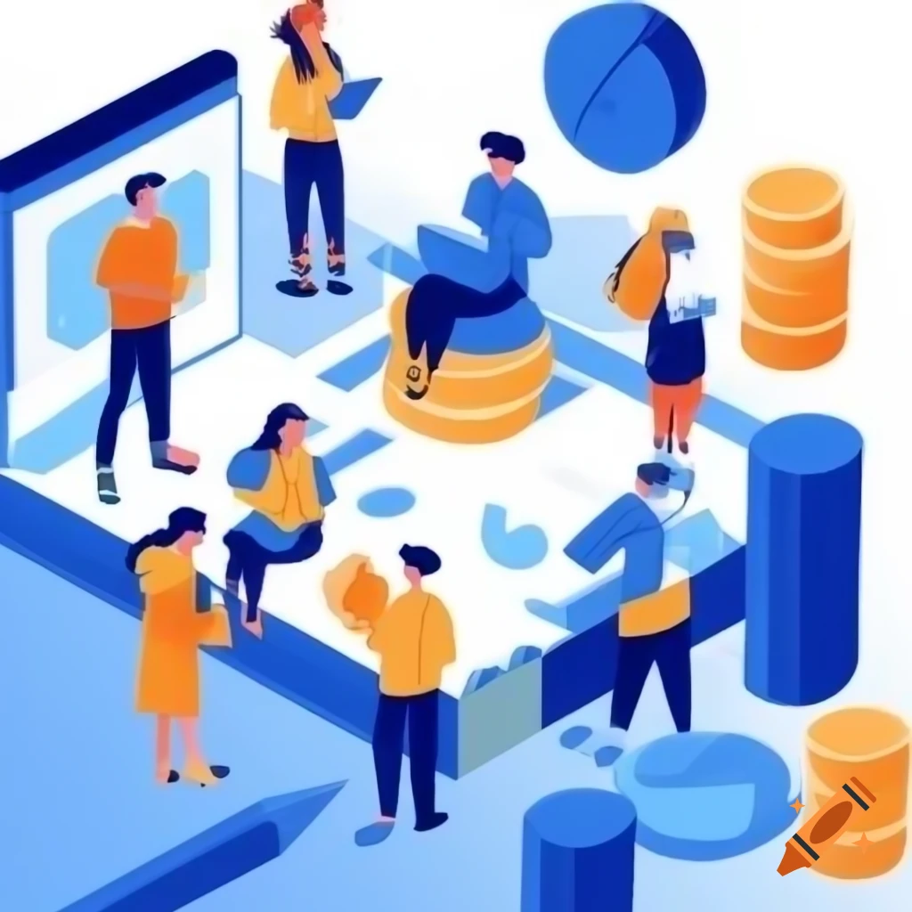 Modern graphic representation of diverse individuals standing out from ...