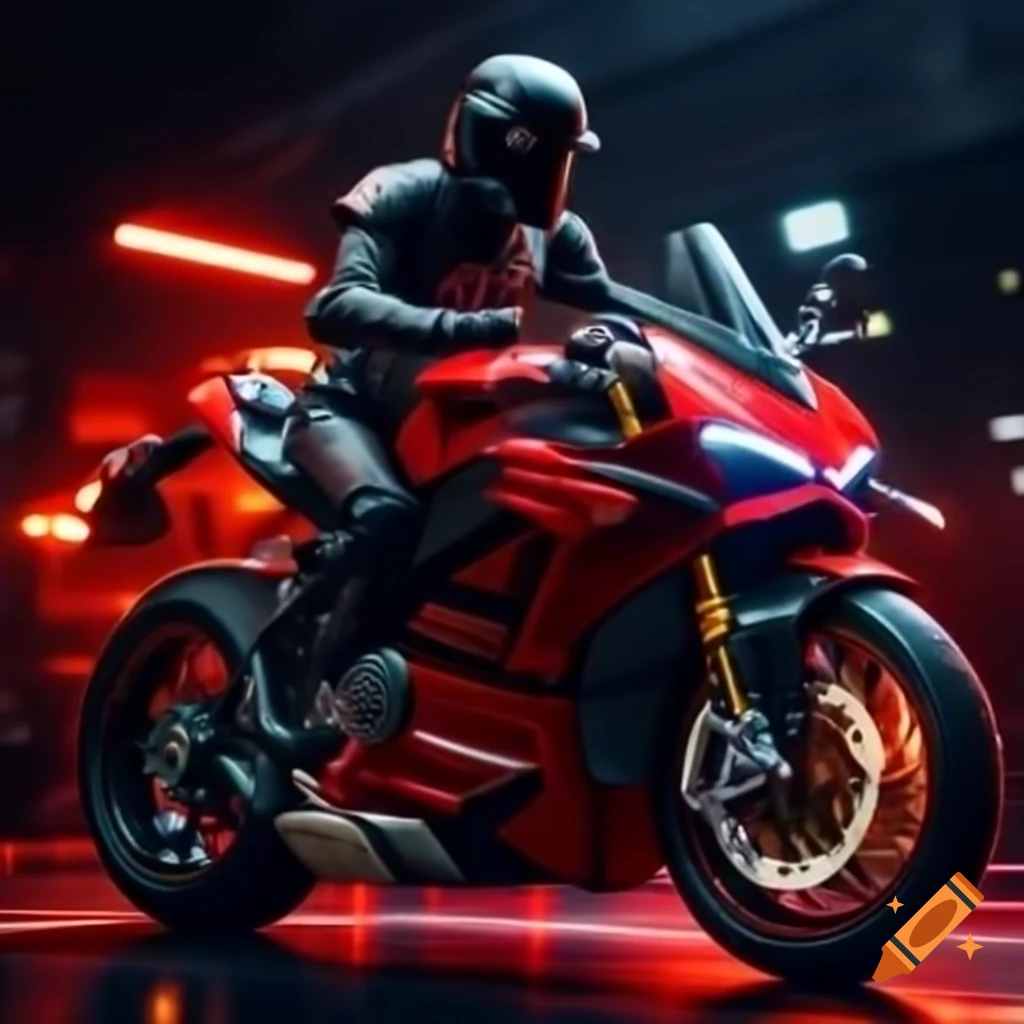 Darth vader inspired ducati motorcycle design on Craiyon