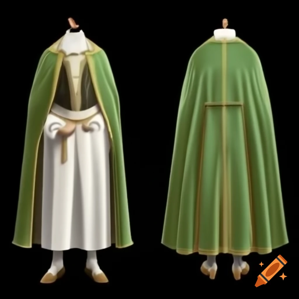 19th century royal saxon court costume design with grass-green velvet ...