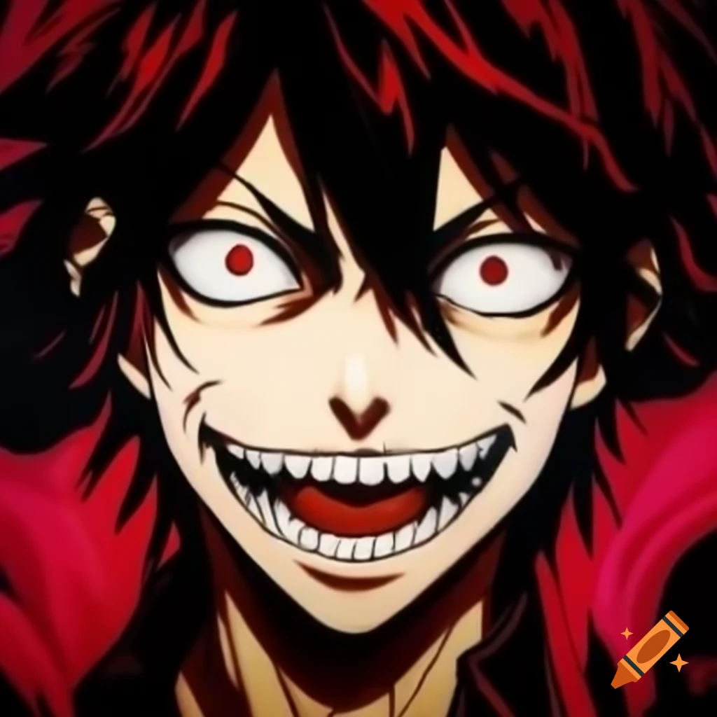 Anime portrait of Light Yagami from Death Note with victorious smile on ...