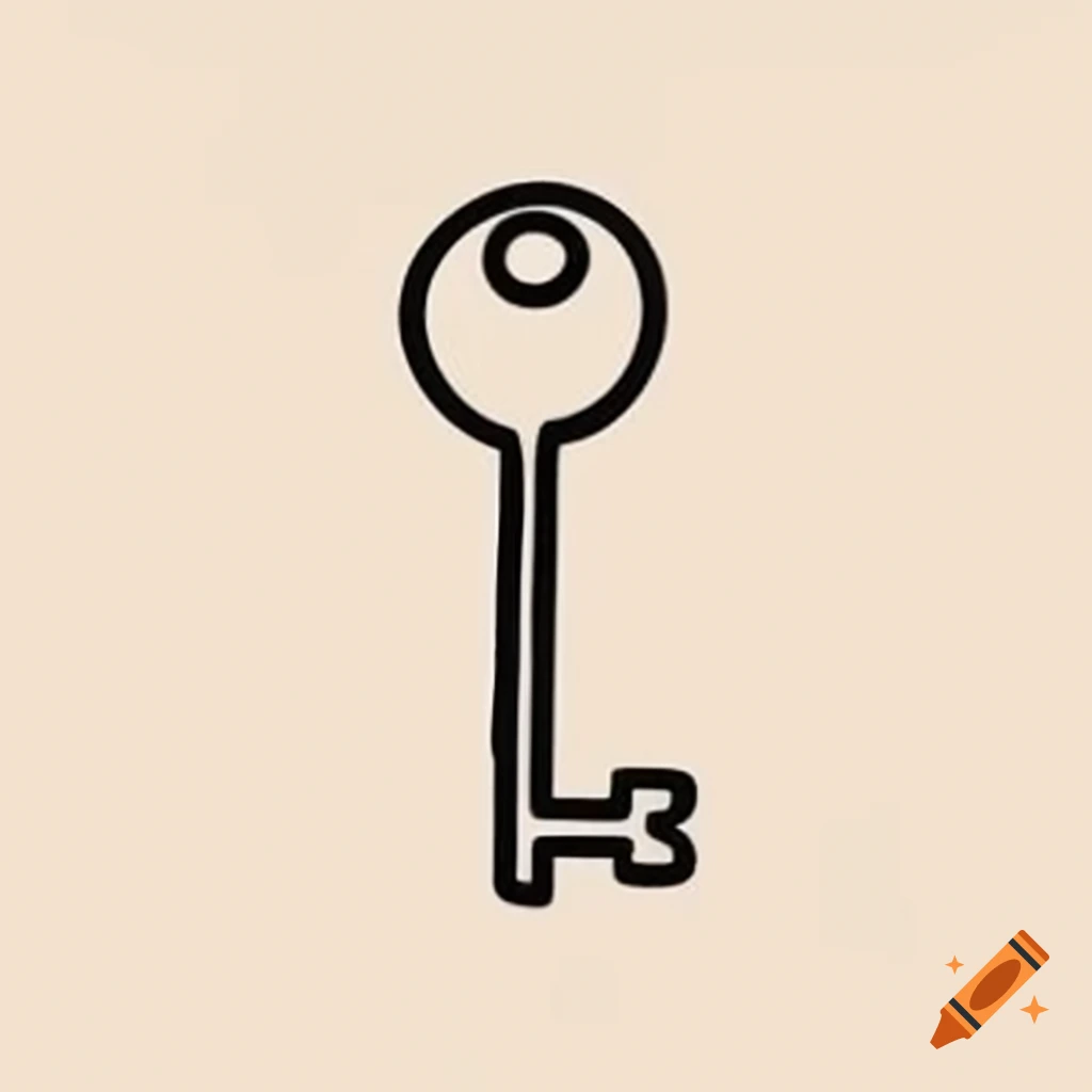 Graffiti art depicting a key on Craiyon