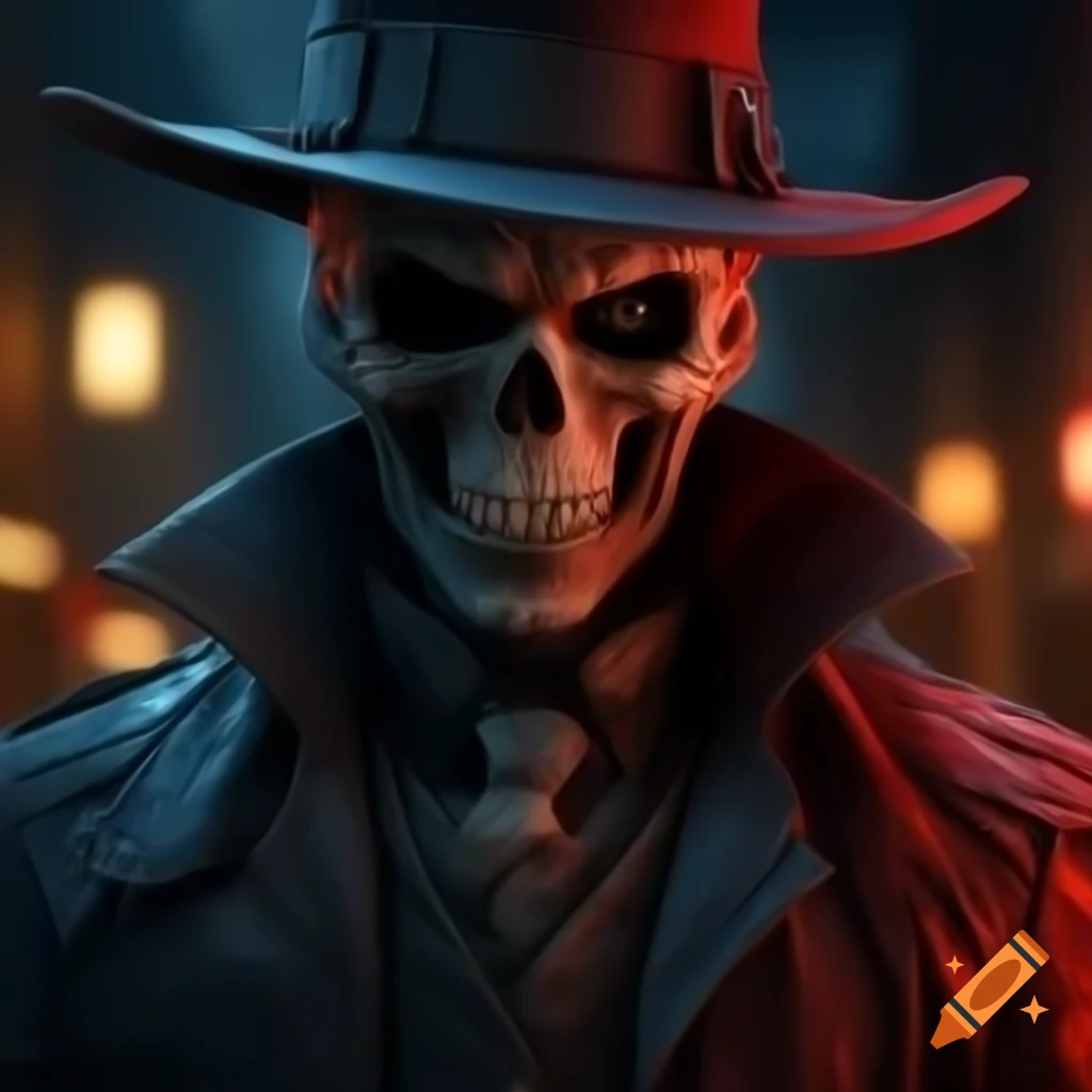 Close-up portrait of undead street walker from vampire game Nightfall ...