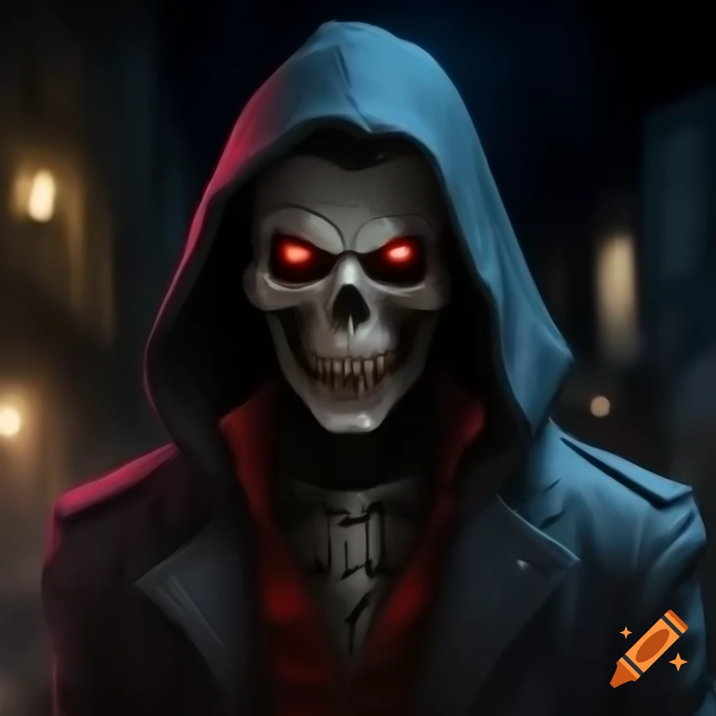 Close-up portrait of undead street walker from vampire game Nightfall ...
