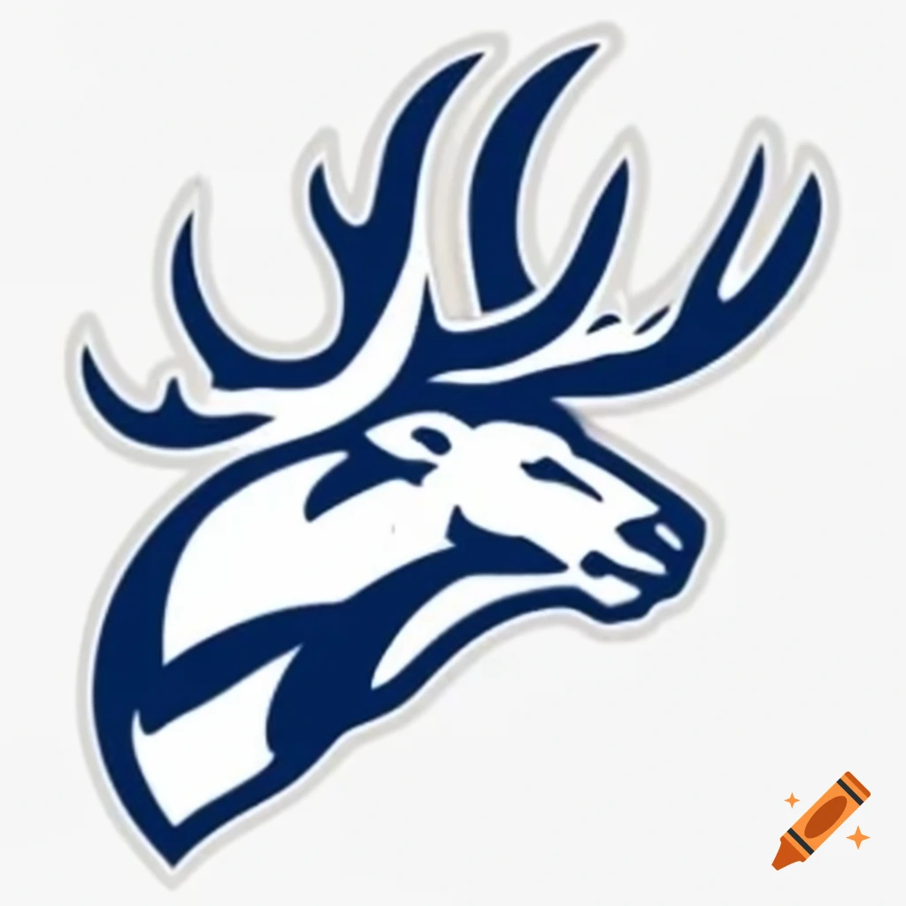 Caribou football logo design on Craiyon