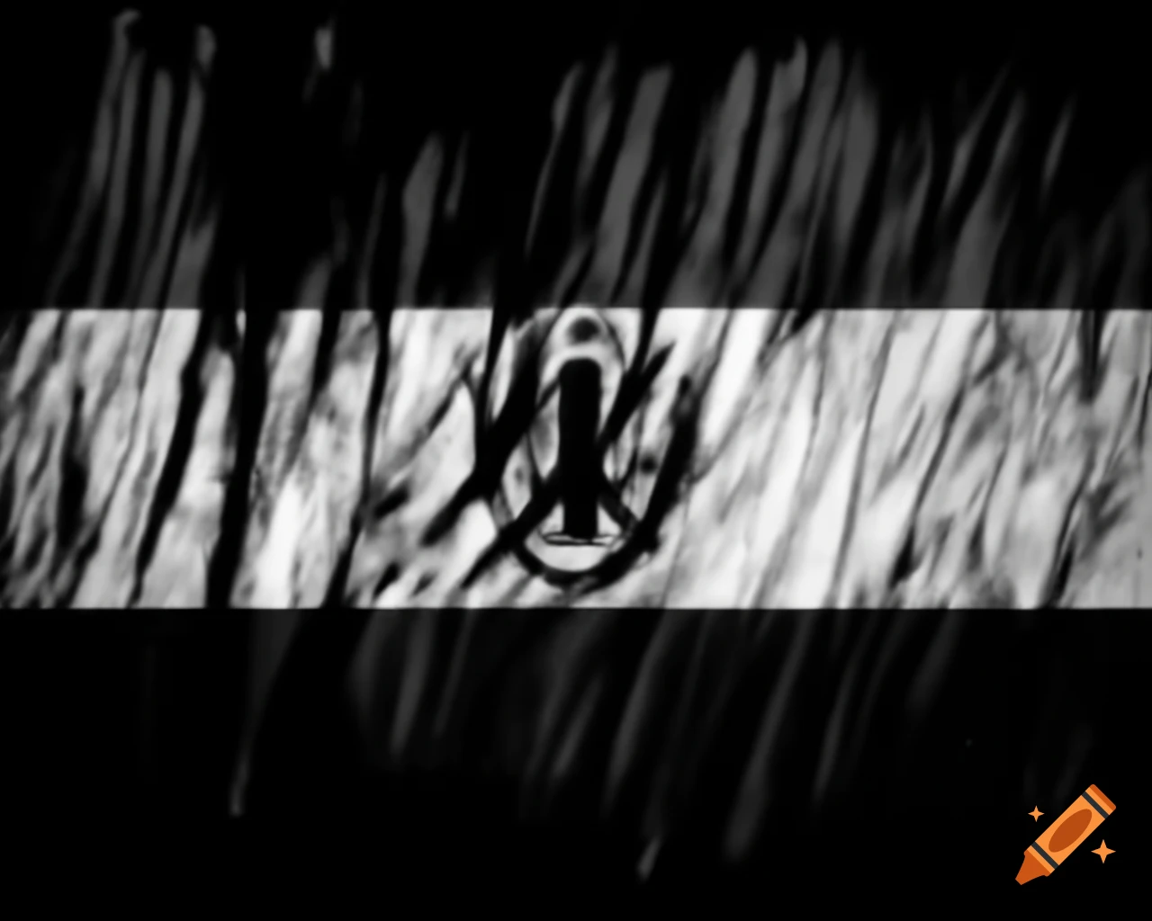 Black and white flag resembling national flag featuring Travis Scott's ...