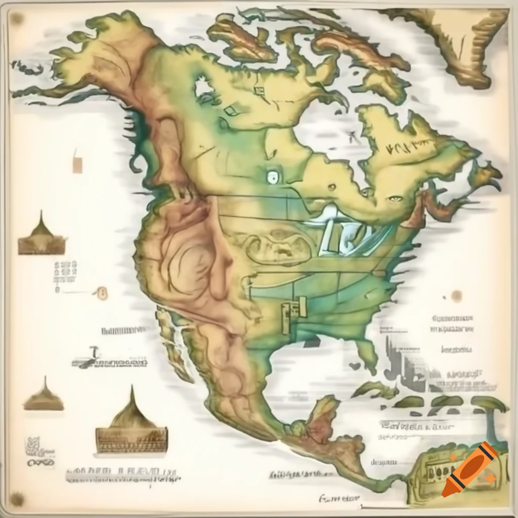 Detailed map of ancient Maya civilization settlements in Central ...