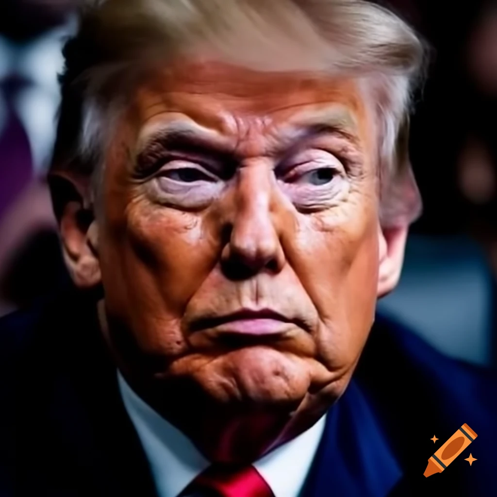 Elderly man with wrinkles resembling a famous political figure on Craiyon