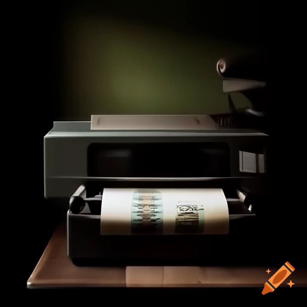 Old printers showcasing the motto 'retro is cool' on Craiyon