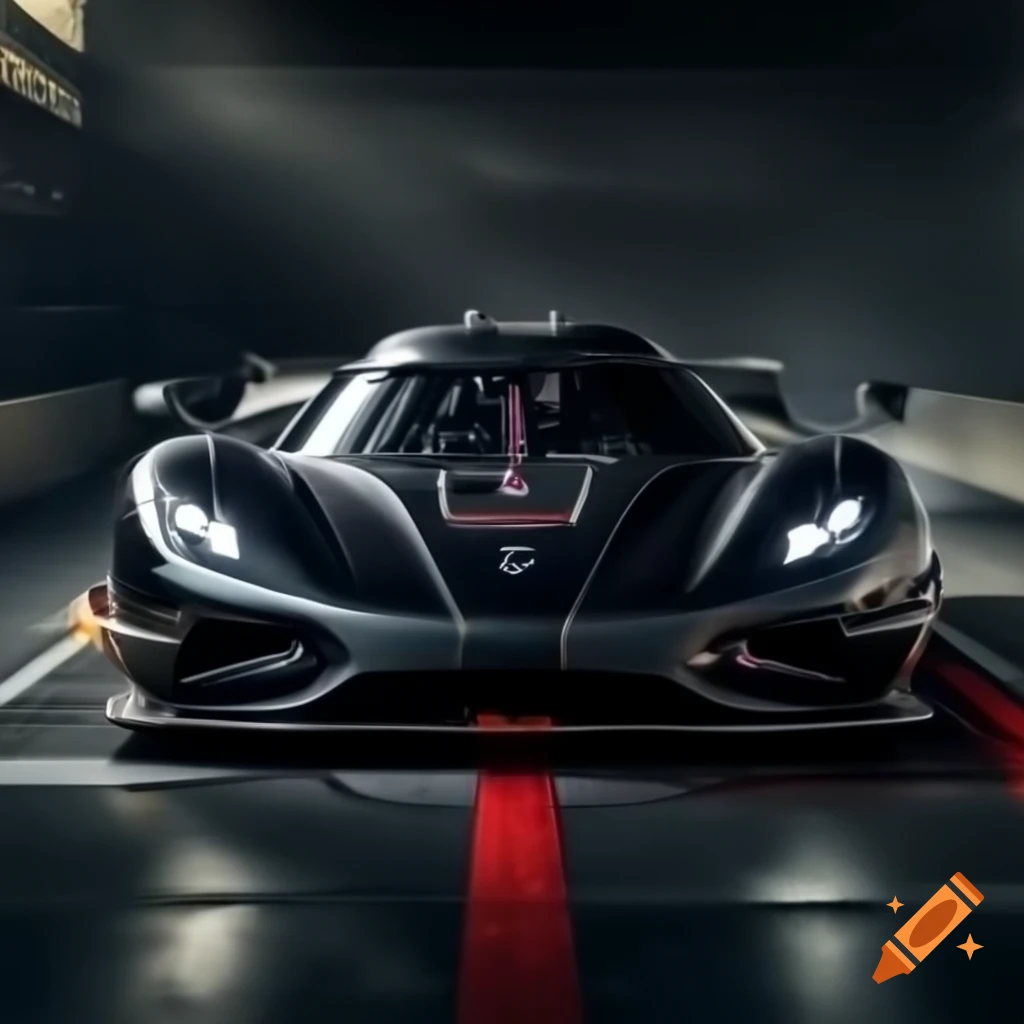 Koenigsegg Jesko Absolute 'Attack' edition in matte black with red and ...