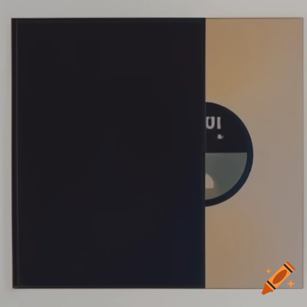 Abstract minimalist album cover representing separation with ...