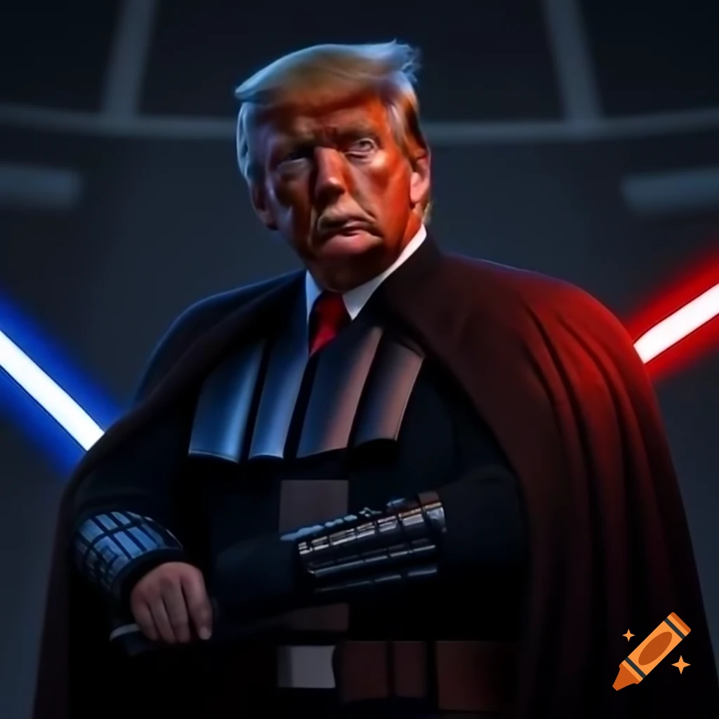 Darth Trump character illustration on Craiyon
