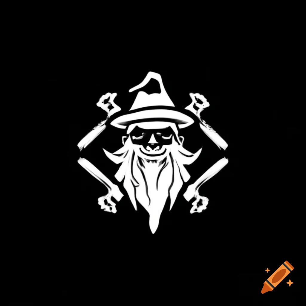 Logo design for sharp cut inc. featuring a bearded wizard with wrenches ...