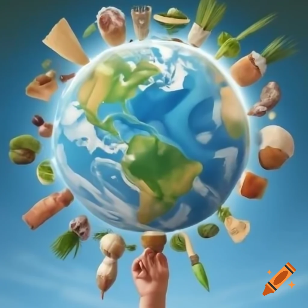 Vision of a world free from food insecurity, showcasing abundance and ...