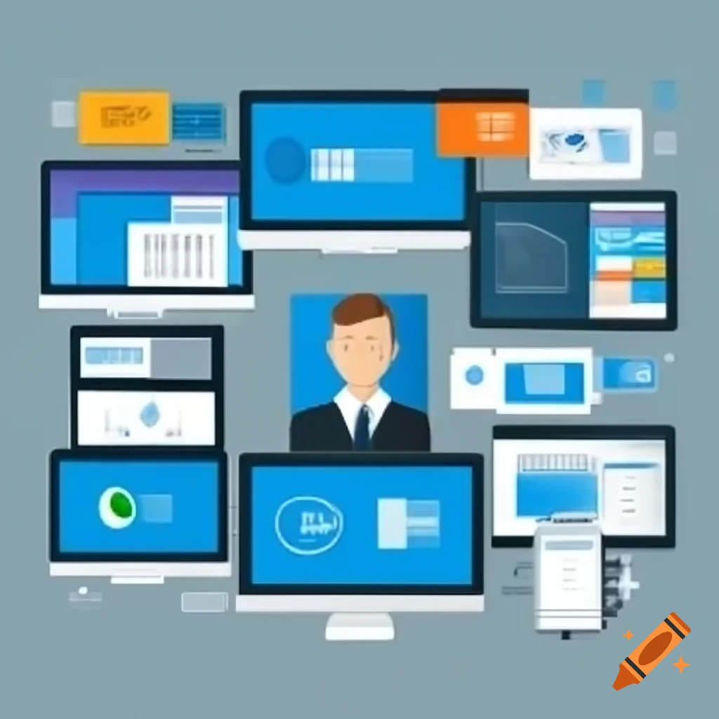 Microsoft Access user interface with tools for managing database records on Craiyon