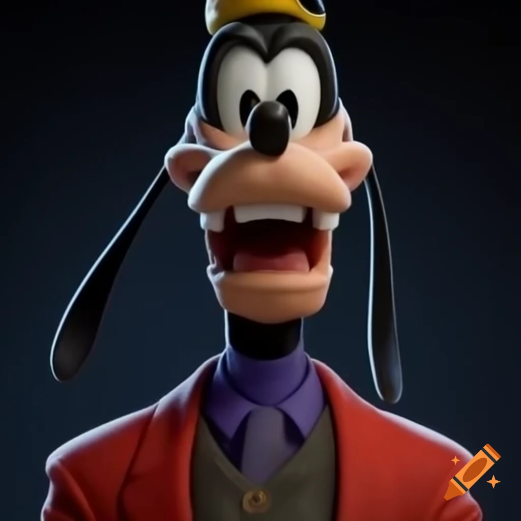 Goofy character reimagined as a sigma personality on Craiyon