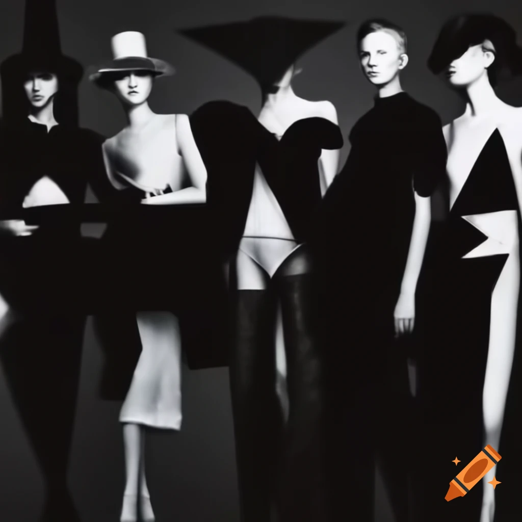 Fashion collection with oversized silhouettes and dramatic volumes on ...