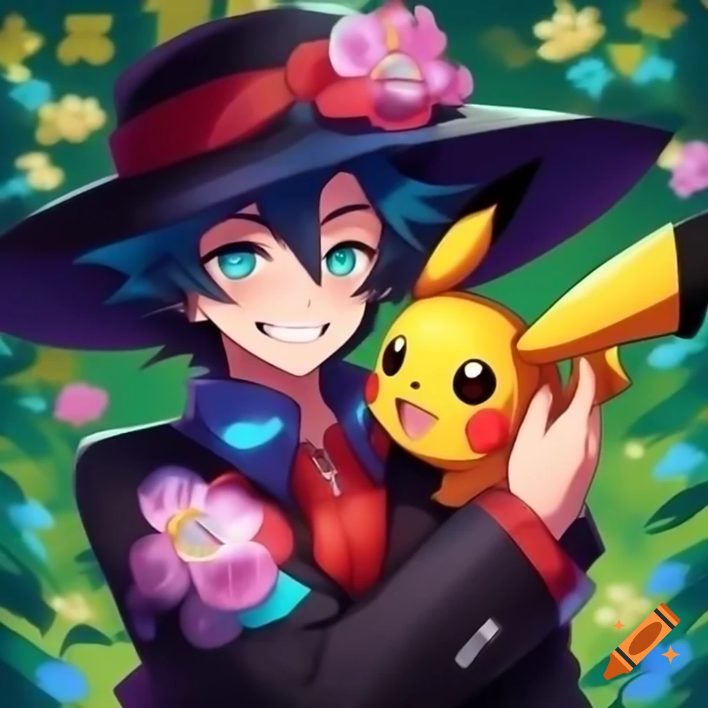 Anime character George with raven hair and turquoise eyes in vibrant ...