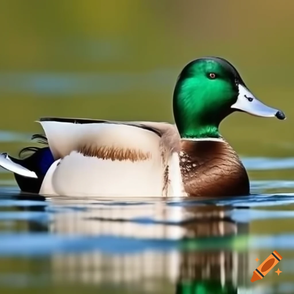 Strong and muscular duck on Craiyon