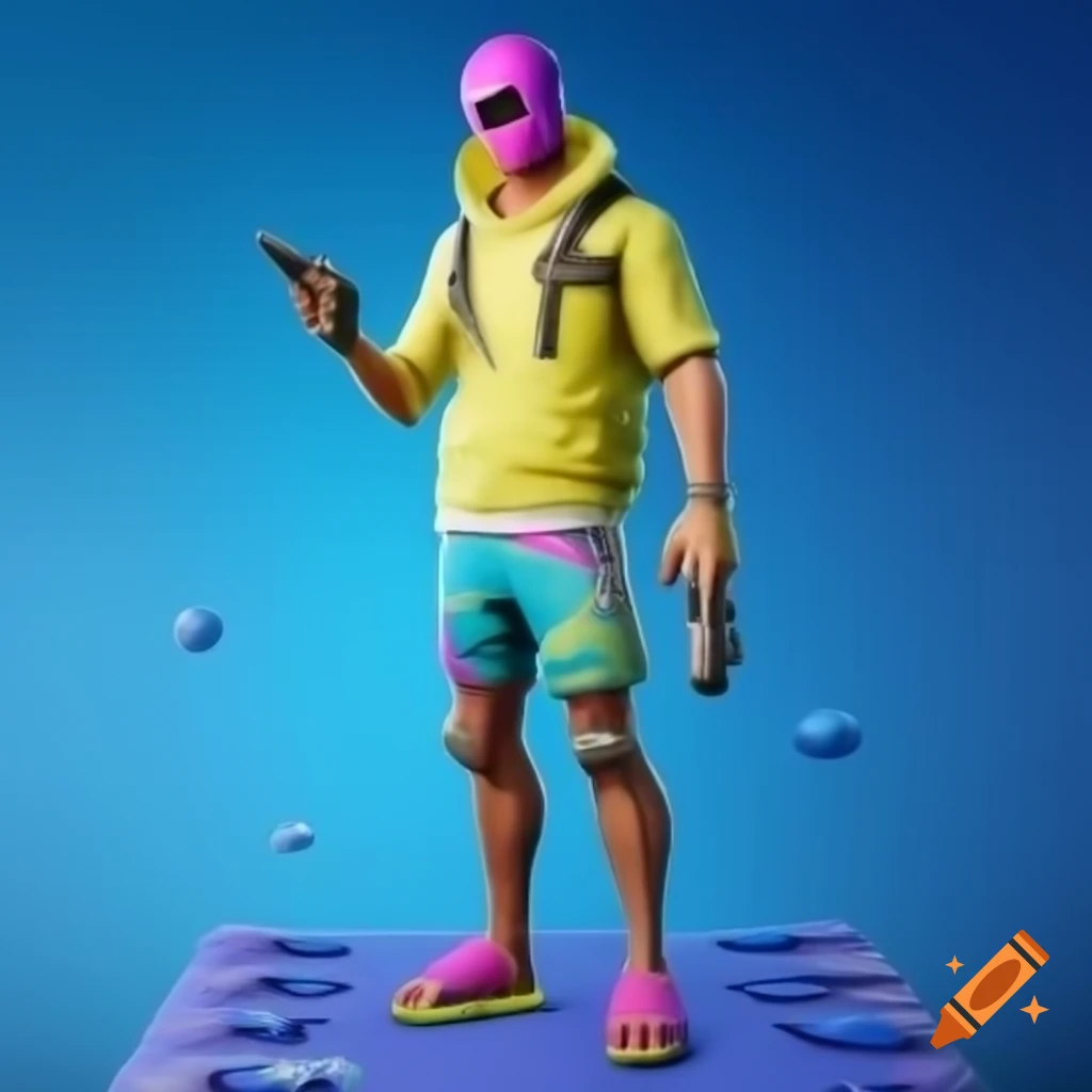 Stylish swimming pool themed skin for PUBG Mobile character in light ...