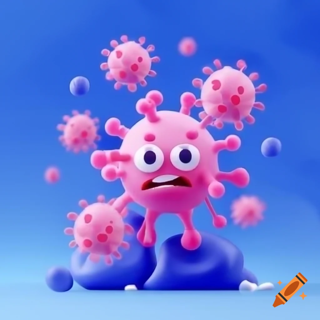 Fantasy figure representing a virus concept on Craiyon