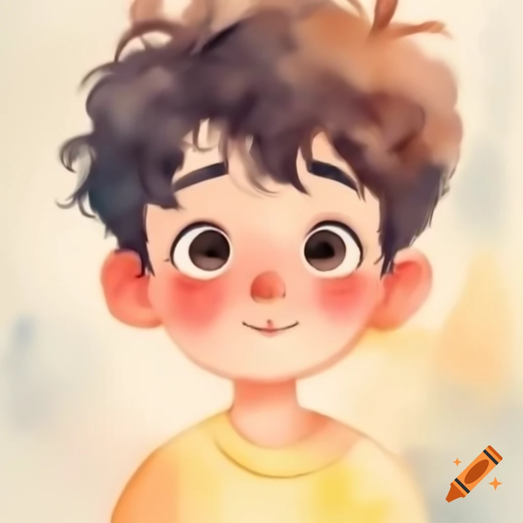 Cute and adorable anime kid showing random facial expression on Craiyon