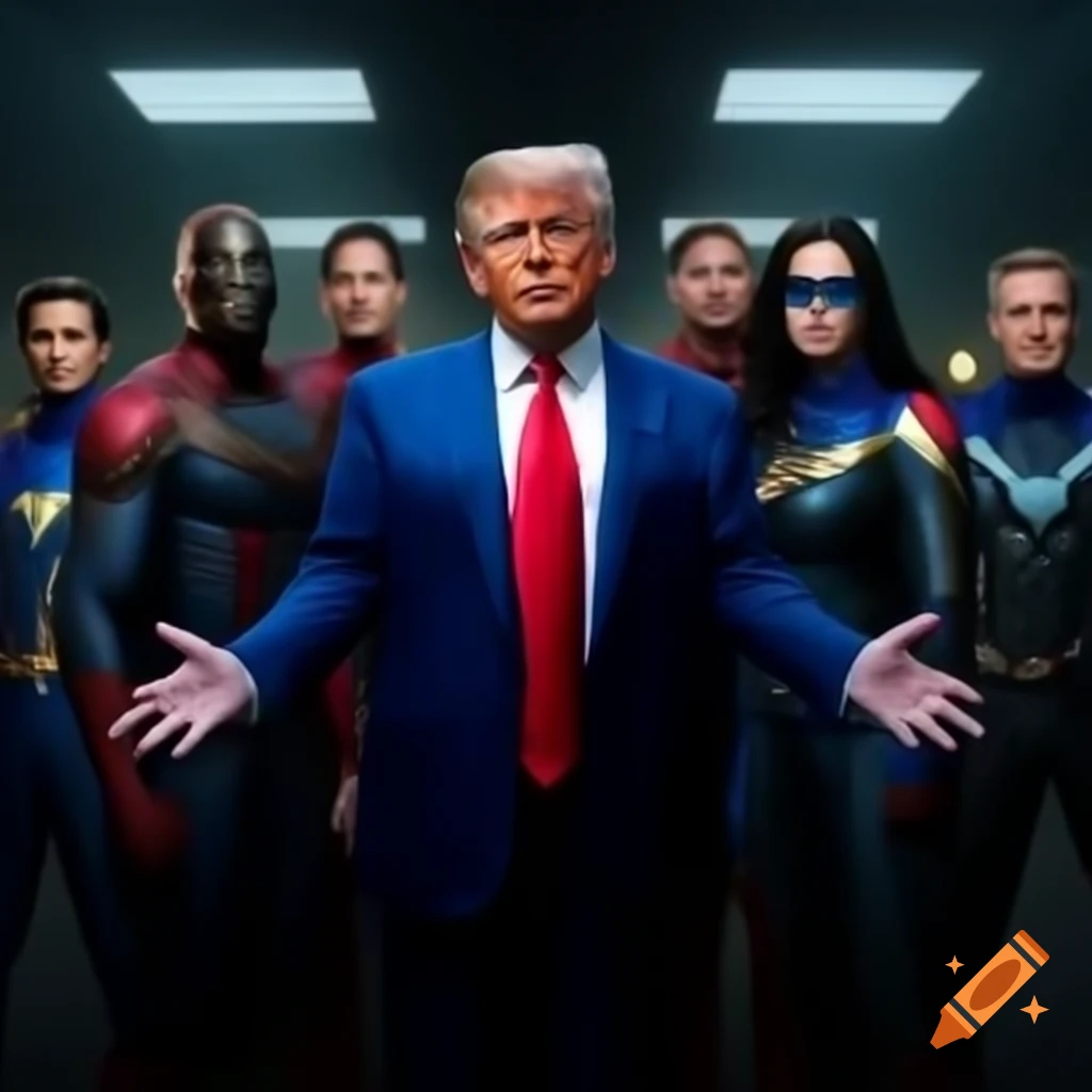 Trump and appointed officials depicted as Marvel Avengers superheroes ...