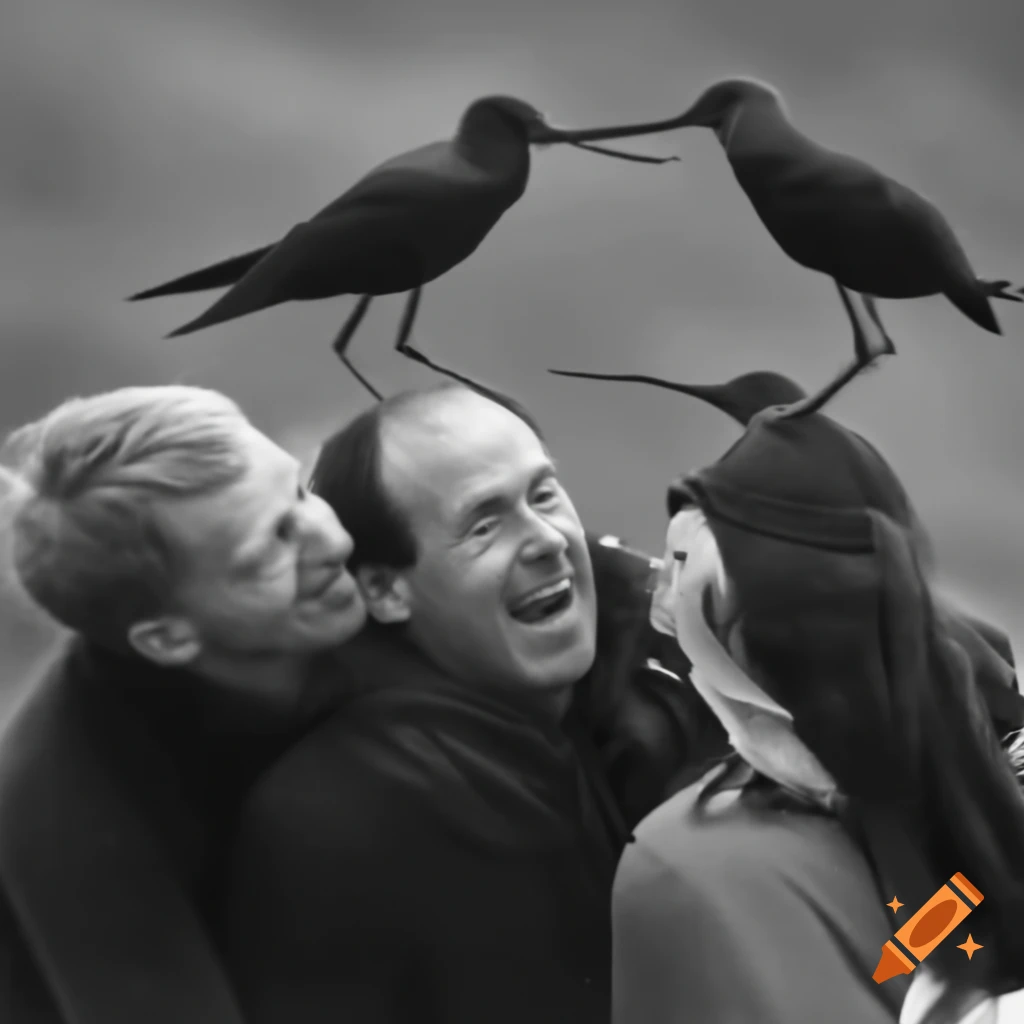 Group of individuals engaging in mocking behavior on Craiyon