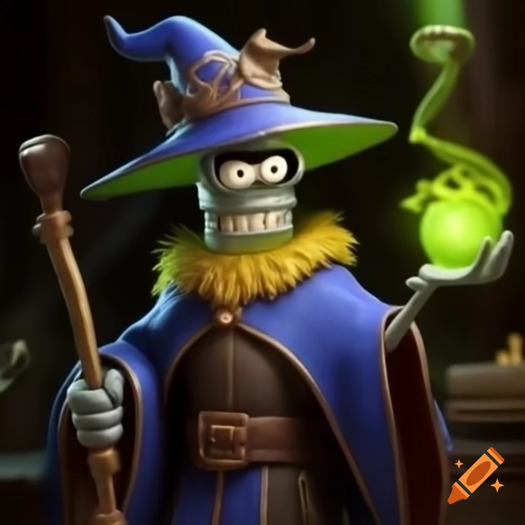 Bender in wizard hat and robe transforming Ol' Janx Spirit into potion ...