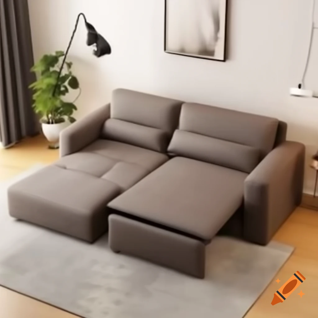 Multifunctional sofa designed for versatile use on Craiyon