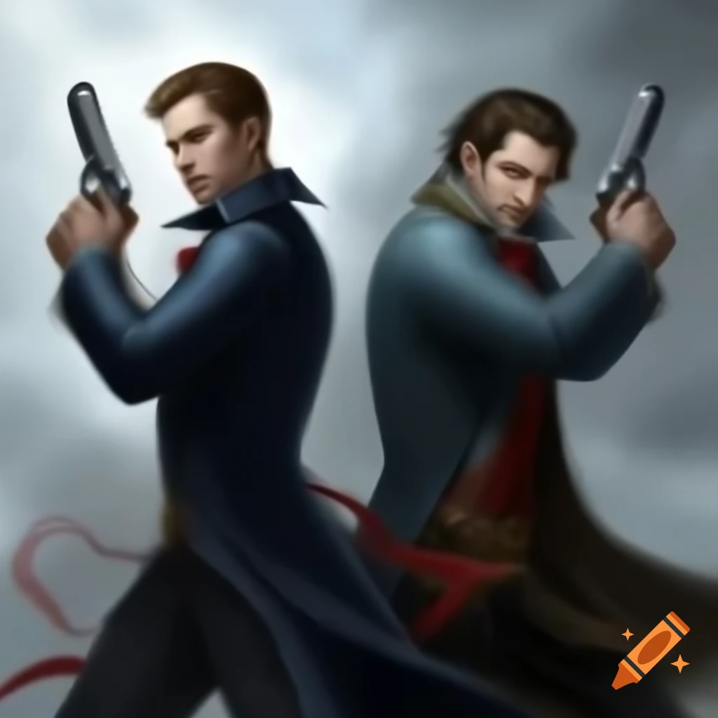 Dramatic duel between eugene onegin and vladimir lensky in elegant ...