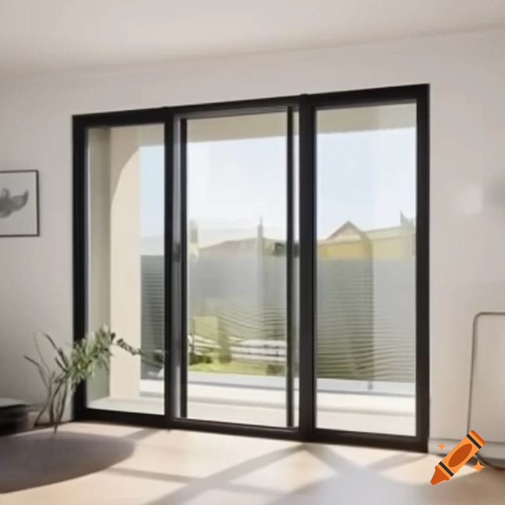 Custom wooden and aluminum window advertisement on Craiyon