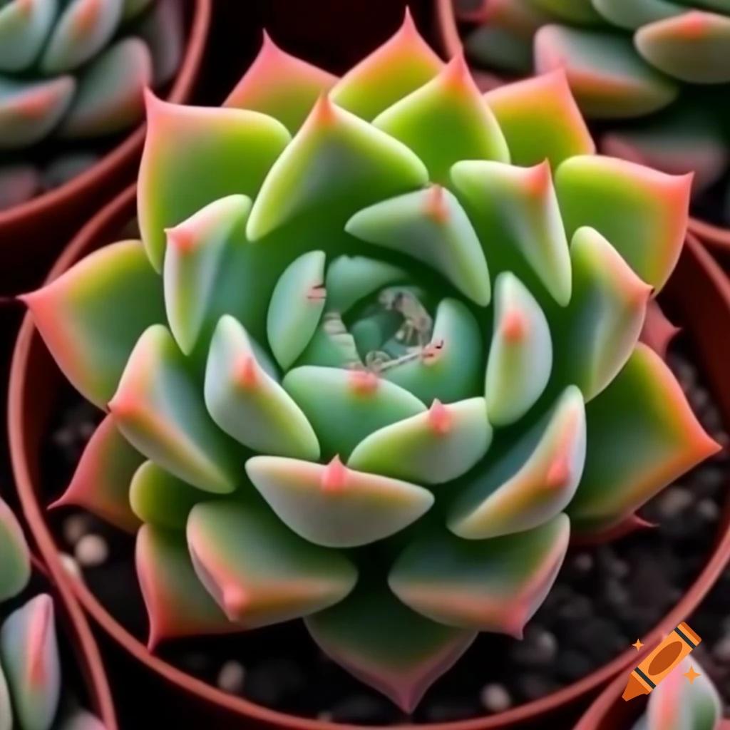 A healthy succulent plant displayed elegantly on Craiyon