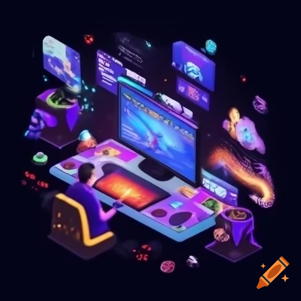 Vibrant online community of gamers connecting through shared passion on ...