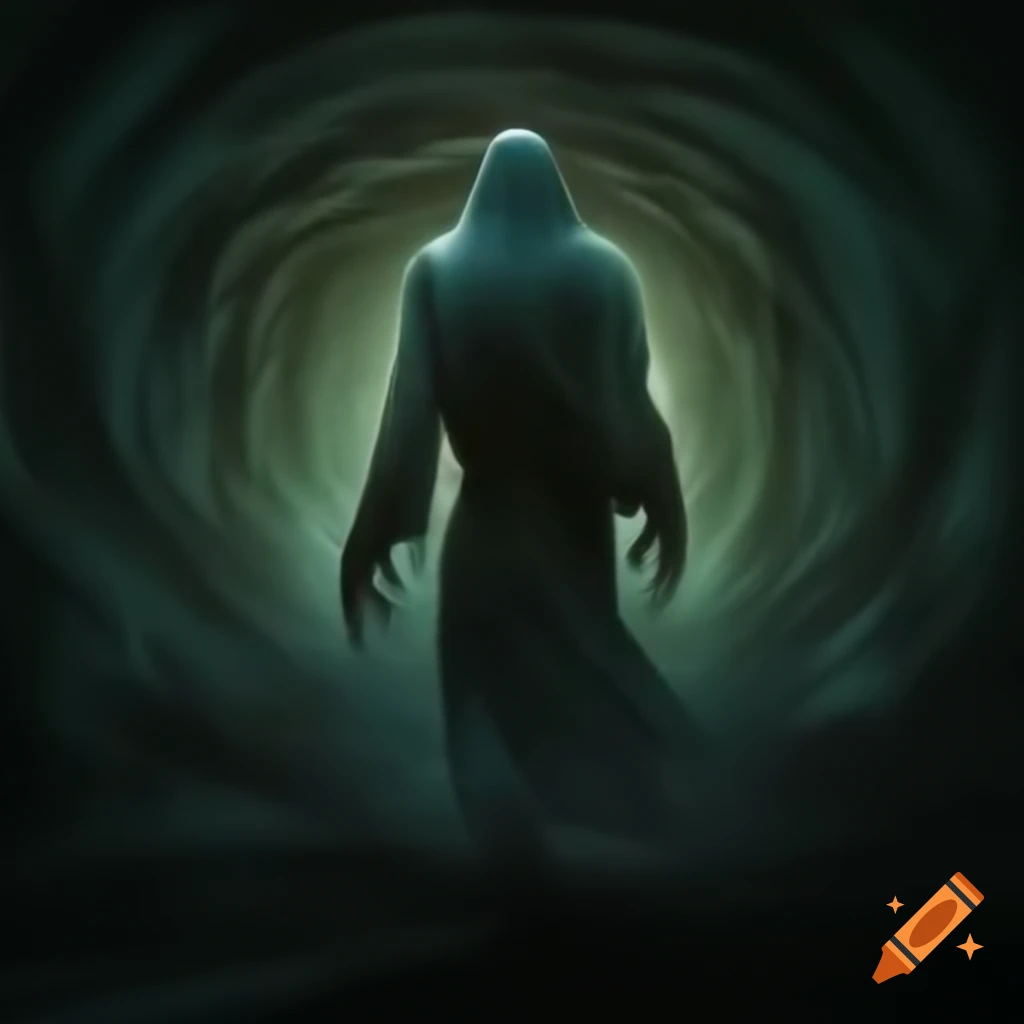 Conceptual illustration of a weary soul returning to physical form ...