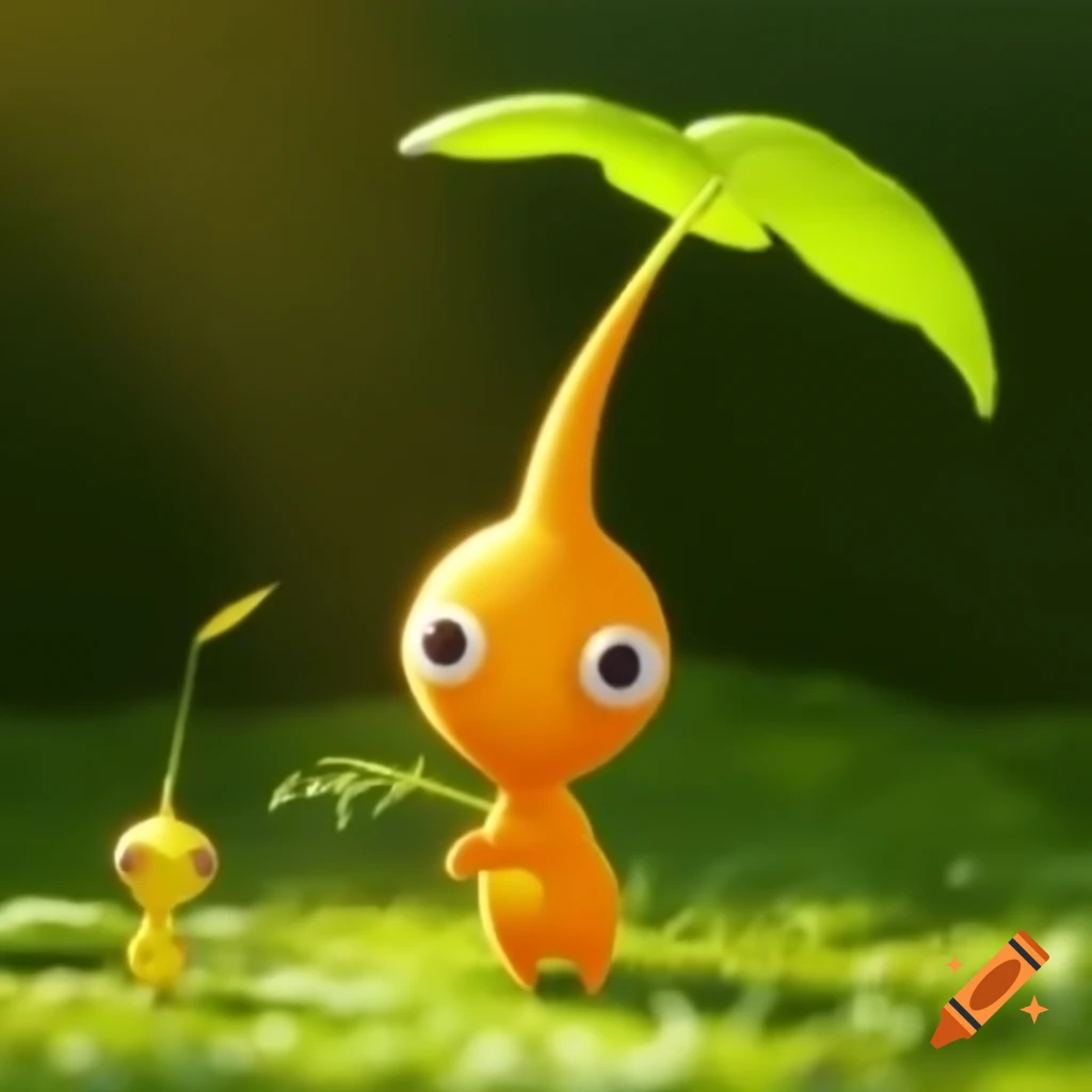 Louie from Pikmin depicted in a scene resembling Saturn devouring his son, eating a yellow ...