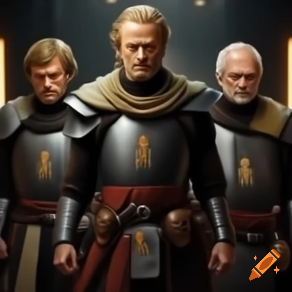 Fusion character combining Baldwin spirit, Templar knight in Saiyan ...