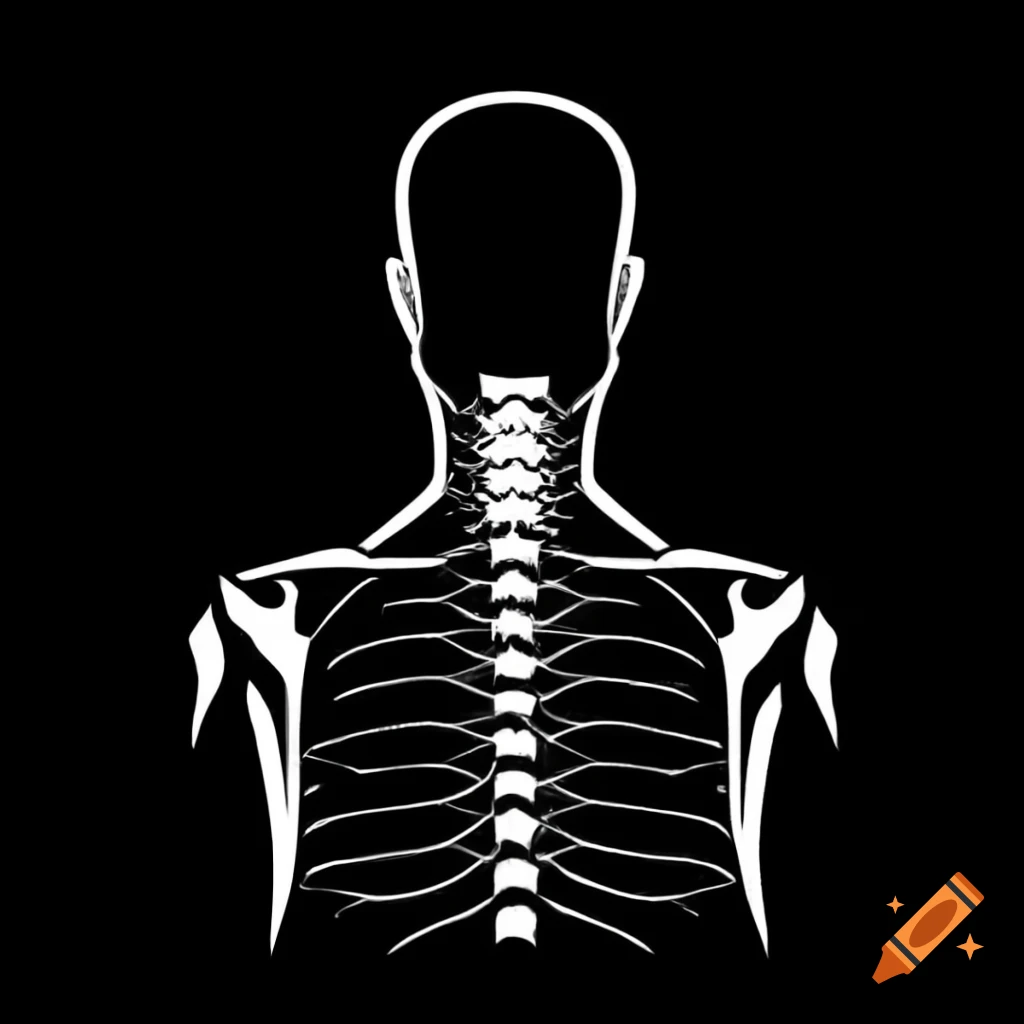 Simple anatomical drawing of human thoracic venous system on Craiyon