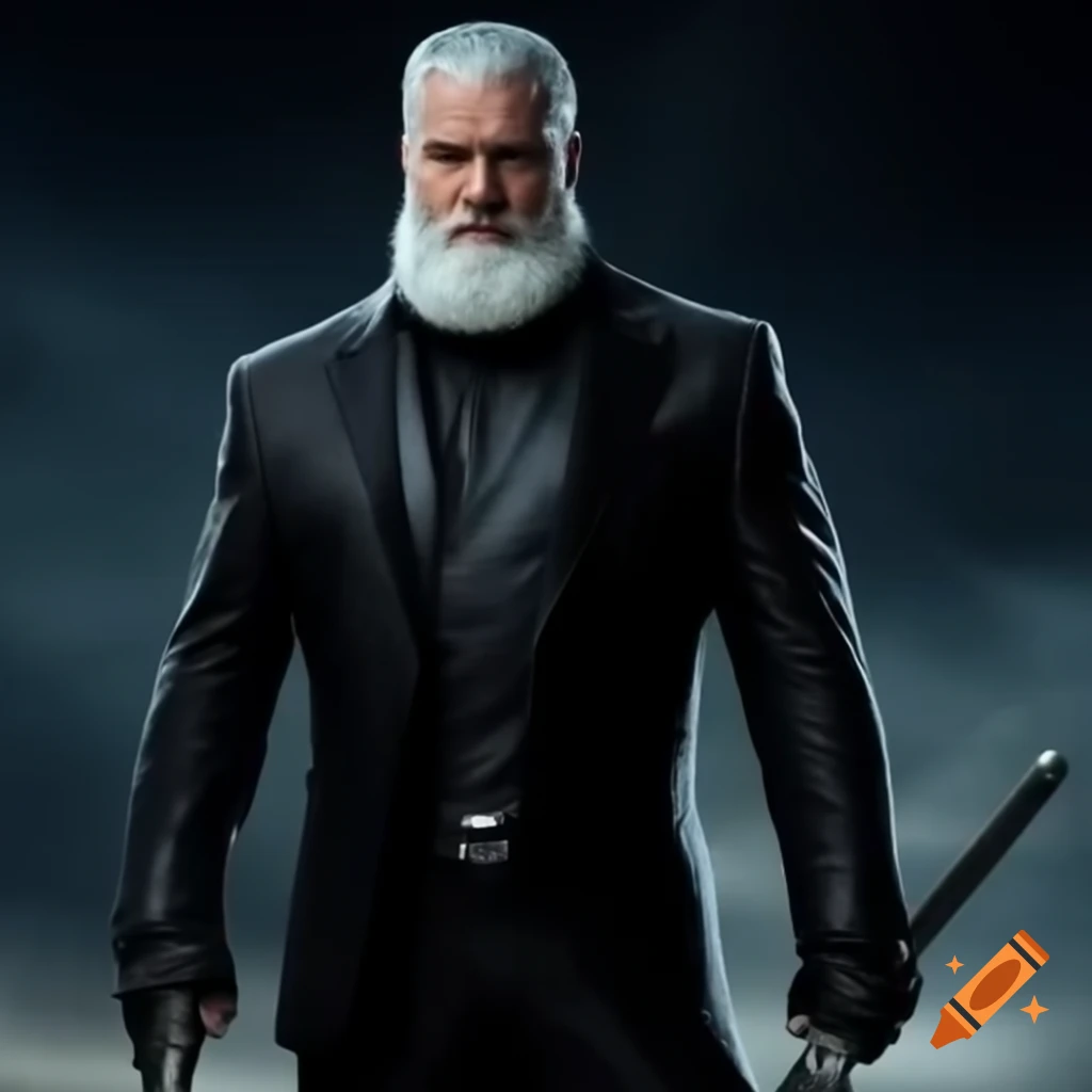 Action movie poster featuring secret agent with swords and sleek black ...