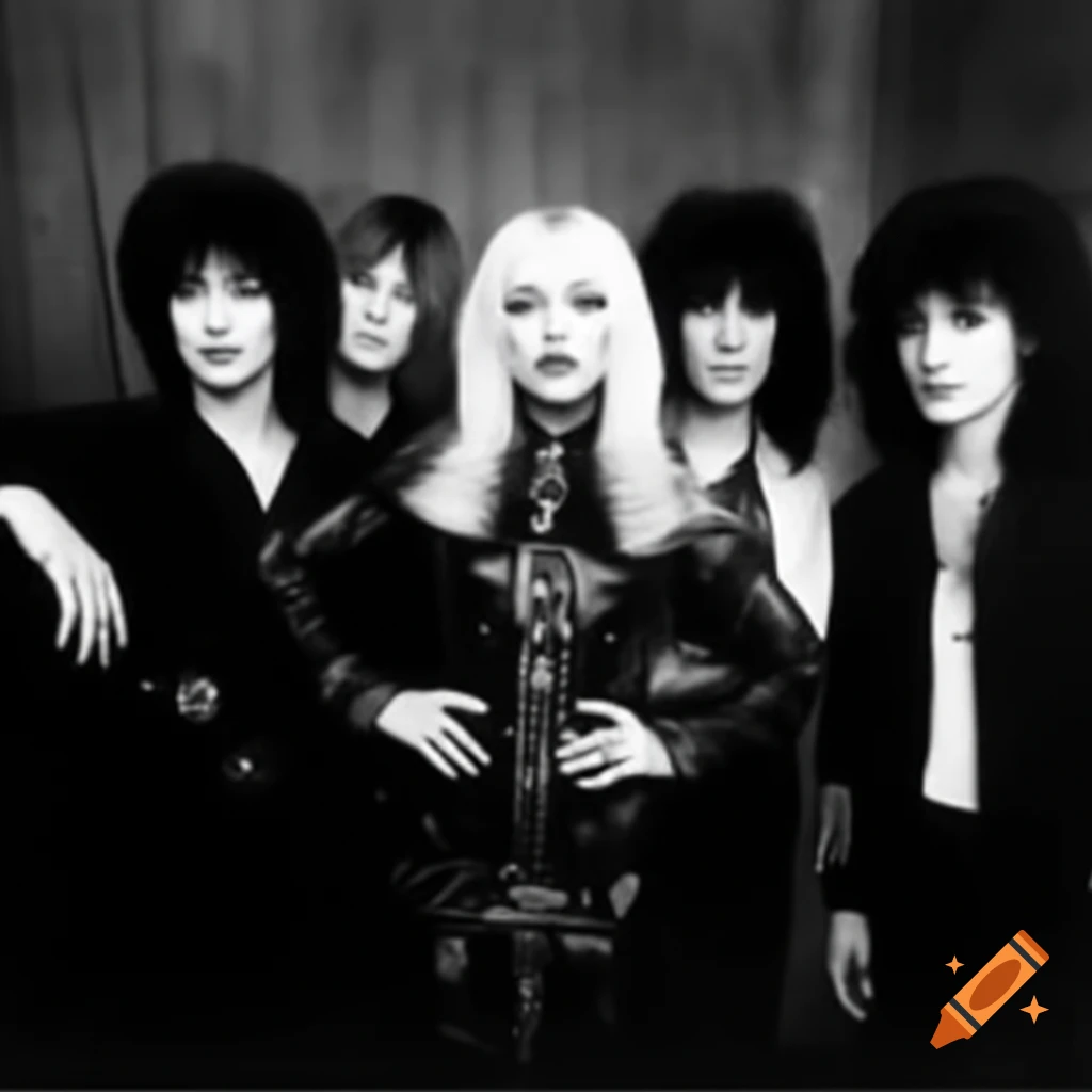 1980s gothic rock album cover inspired by Siouxsie and the Banshees ...