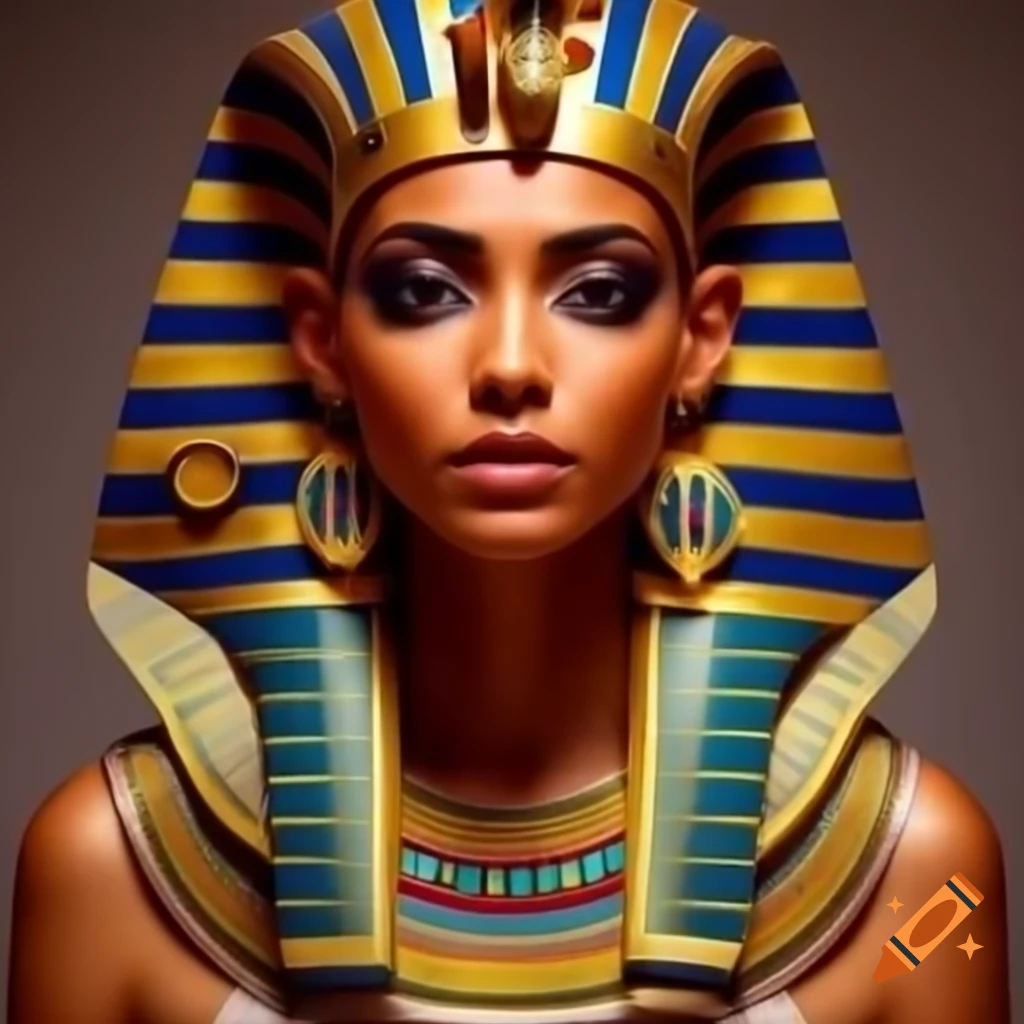 Powerful queen of egypt portrayed as beautiful and fit on Craiyon