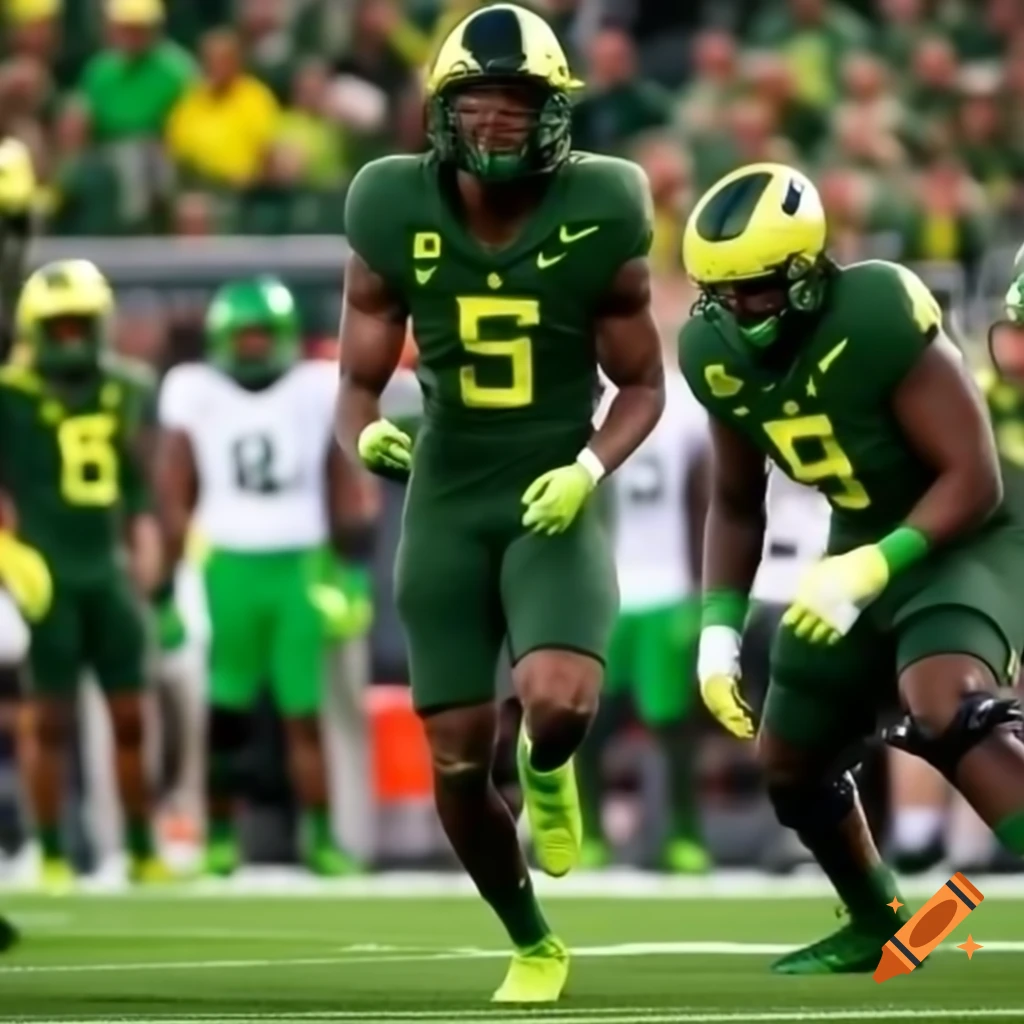 Oregon ducks football wide receiver wearing number 5 with dreadlocks on ...