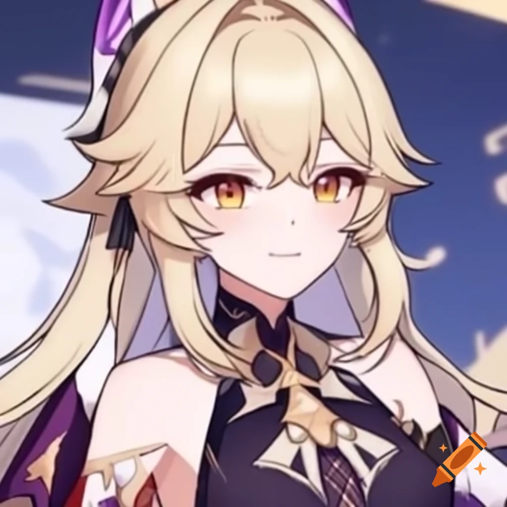 Stylish character sheet of female Honkai Star Rail character with ...