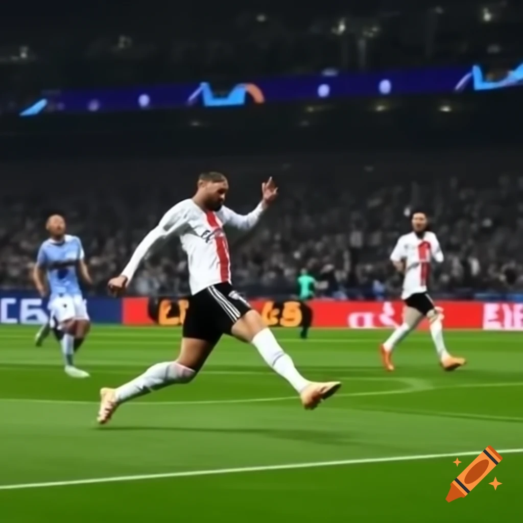 Beşiktaş player scoring last minute goal in champions league match on ...