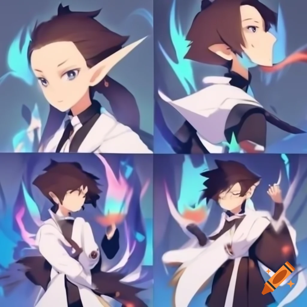 Anime illustration of four siblings reflecting their bond with unique ...