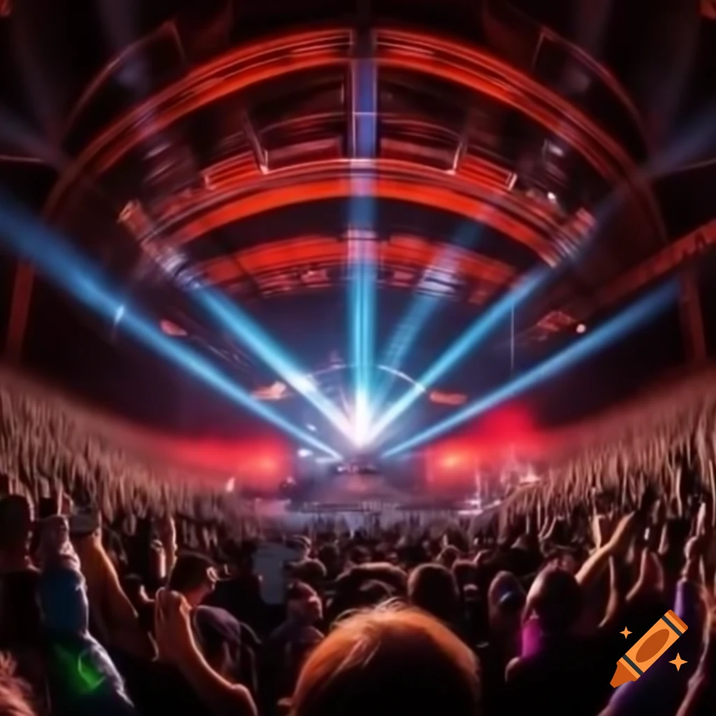 Deadmau5 performing at red rocks amphitheatre with laser beams and ...