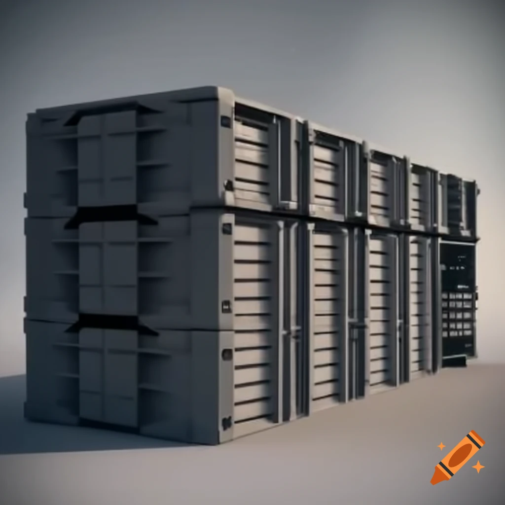 Futuristic 3D-printed modular box storage solution with pull-out ...